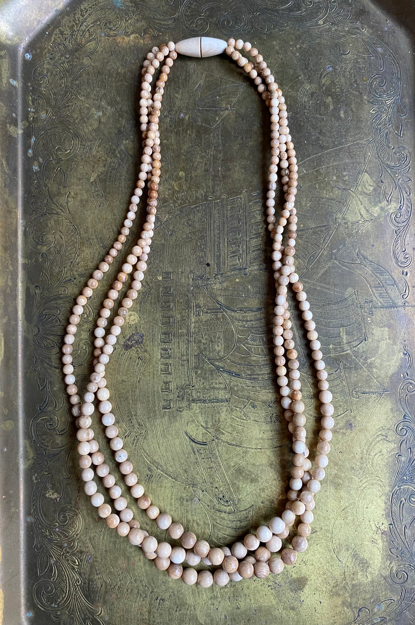 Triple Strand Mammoth Ivory Necklace – Ivory Jacks